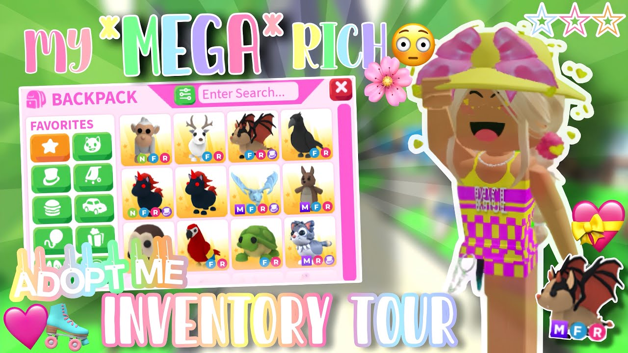 Adopt me MEGA RICH *2025* Inventory tour! 😳💓 300+ Neons!? // PixiePatch ...