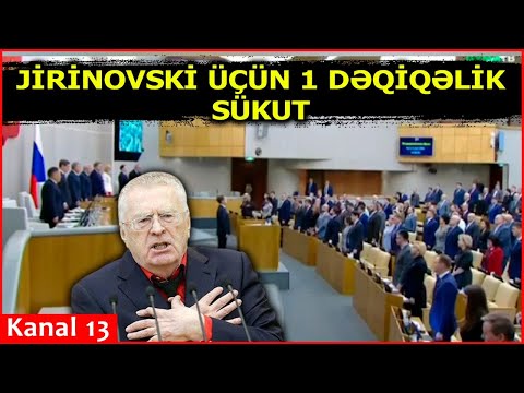 Jirinovskinin ÖLÜM XƏBƏRİNİ VERDİ, DAHA SONRA 1 dəqiqəlik sükutla yad etdilər