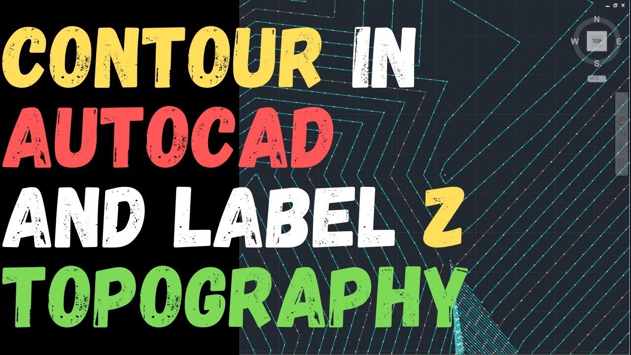 CONTOUR IN AUTOCAD AND LABEL Z TOPOGRAPHY - YouTube