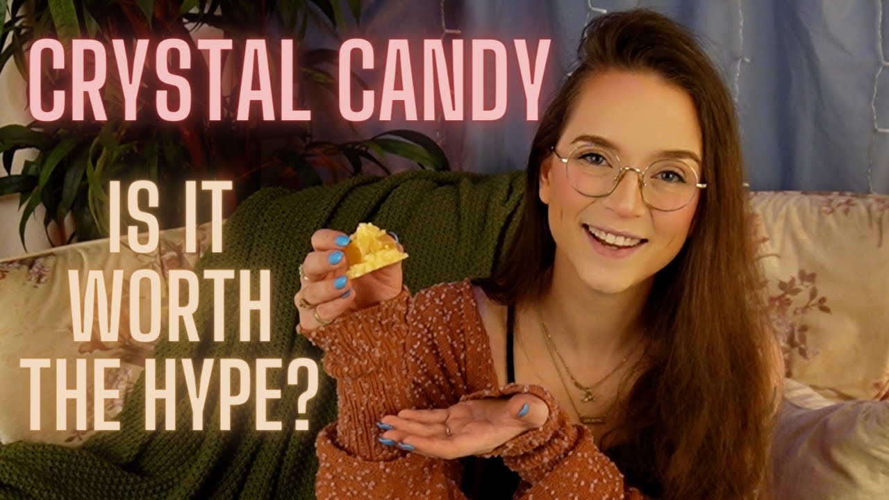 ASMR | Silky Gem Crystal Candy | Crunching + Whispering - YouTube