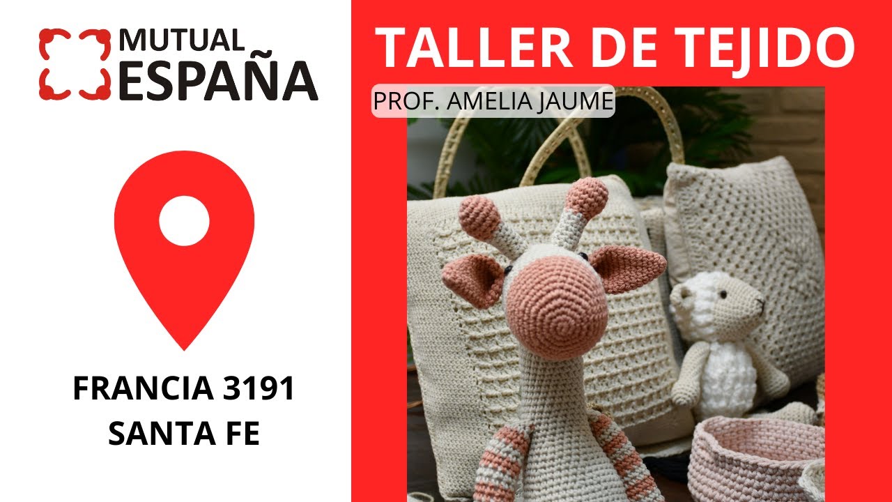 Taller de tejido crochet y dos agujas con la Prof. Amelia Jaume - YouTube