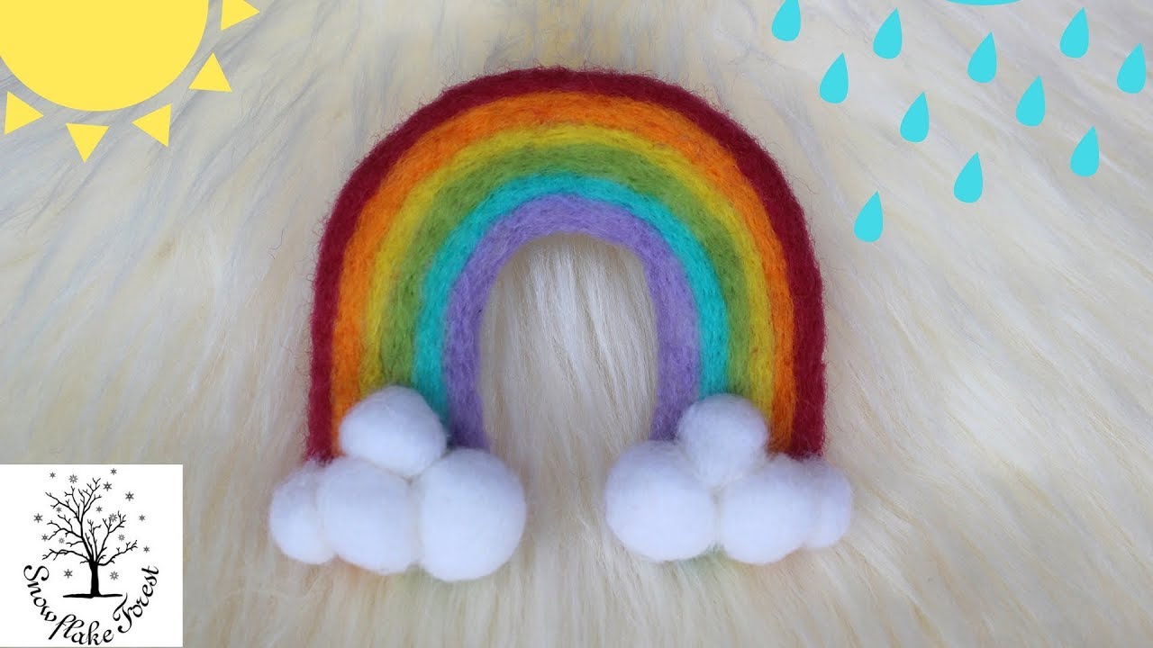 Felt Rainbow Tropical Paradise Colors - YouTube