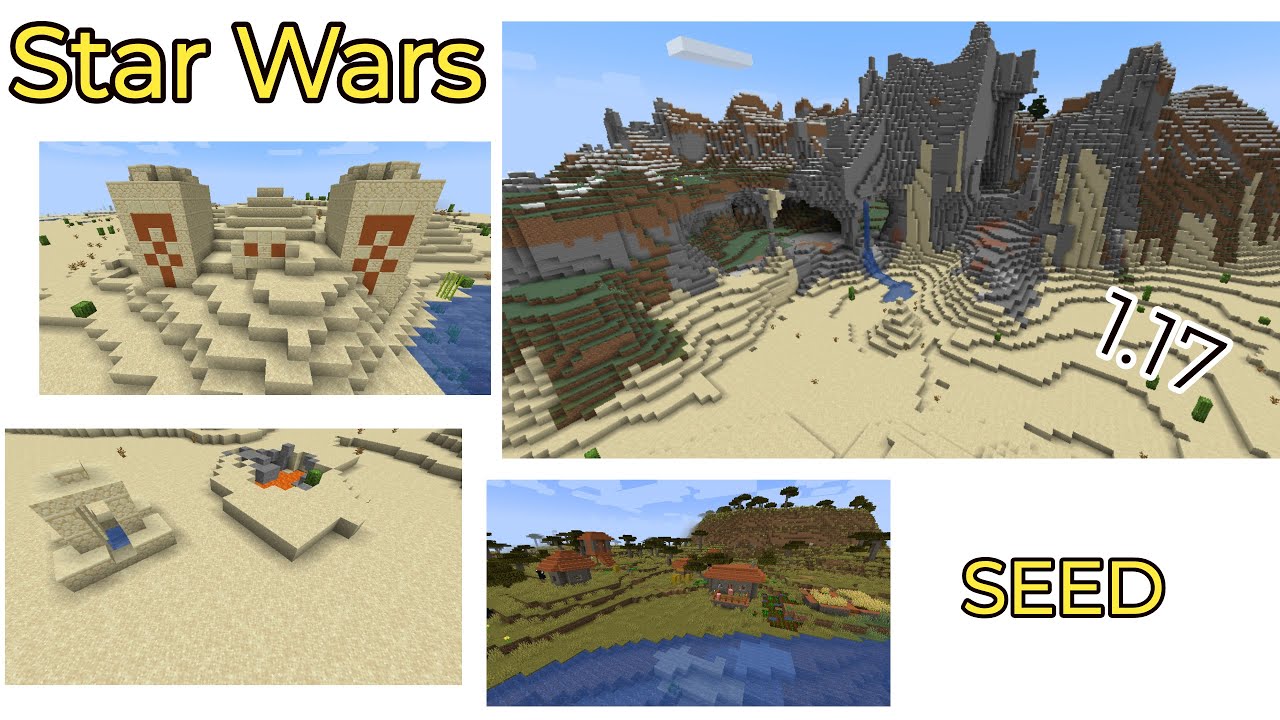 Minecraft seed showcases the Star Wars seed - YouTube