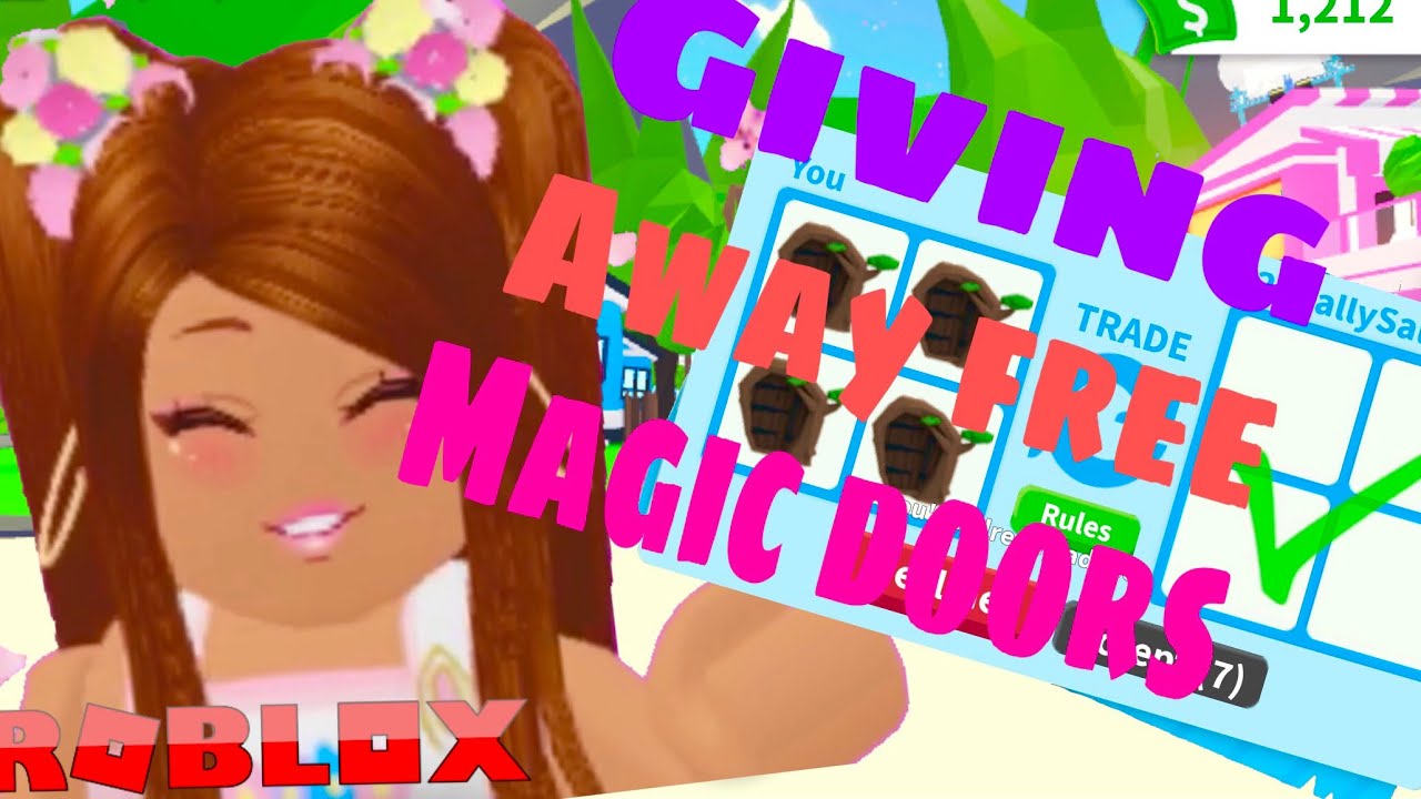 Magic Door Giveaway ! | Adopt me | Roblox | - YouTube