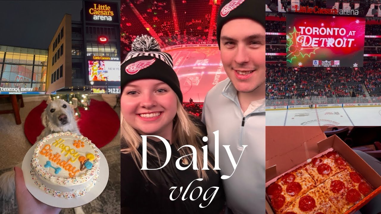 A DAY IN THE LIFE: go to my first red wings game with me ̈ - YouTube