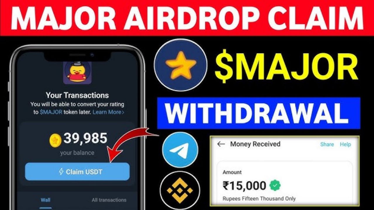 Major Free Airdrop listing Date || Major Free Airdrop update Listing ...