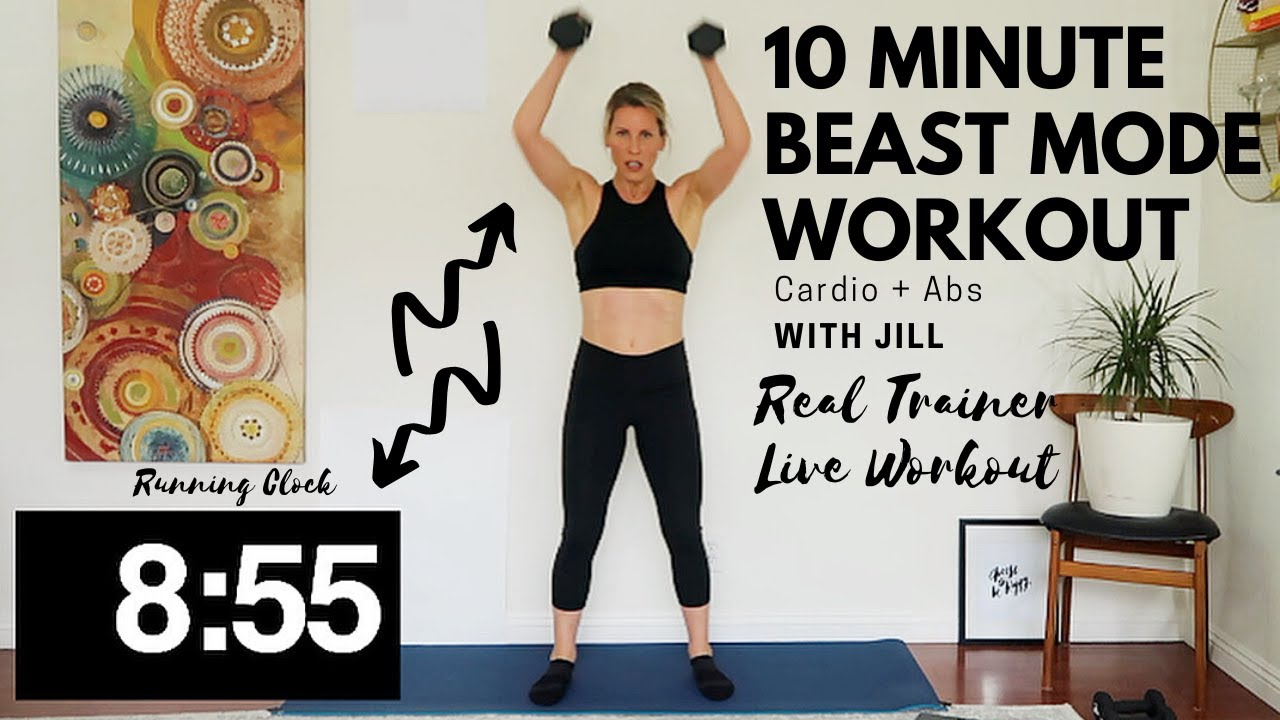 10 min Beast Mode Workout | Live Workout | PURE SWEAT - YouTube