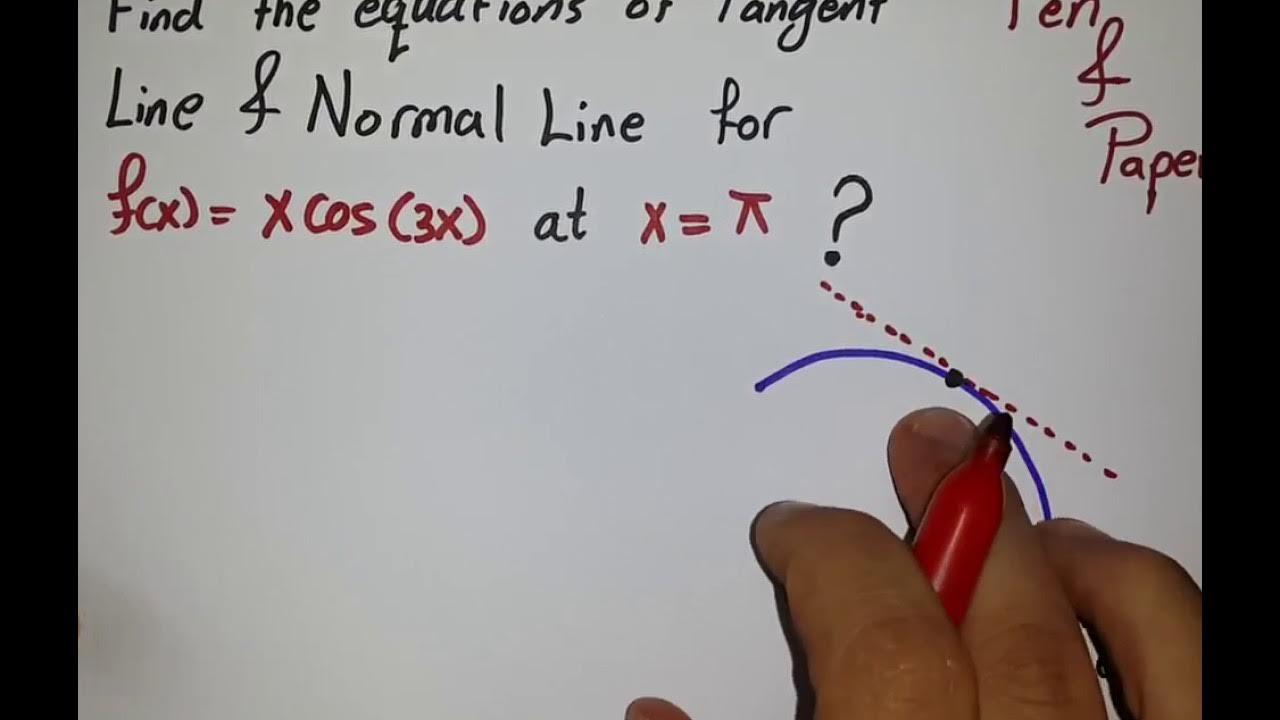 Derivatives | Tangent and Normal Lines | Part 2: Examples - YouTube