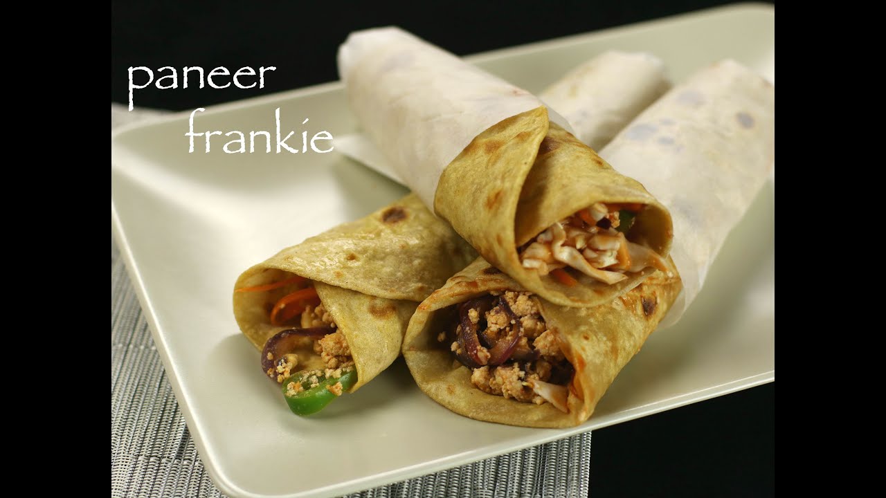 paneer frankie recipe | paneer kathi roll recipe | paneer wrap recipe ...