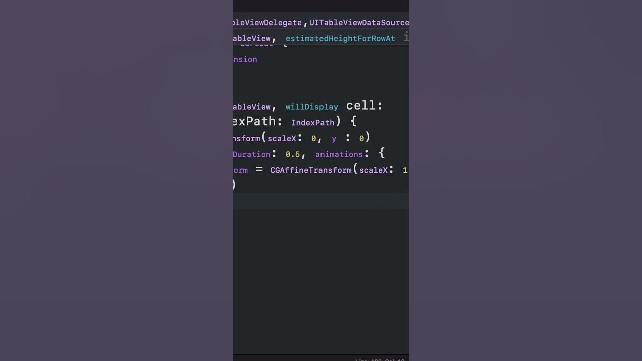 Creating a Zoom Animation on a UITableViewCell in Swift - YouTube