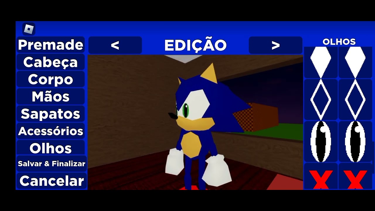 (eu voltei) tentando criar personagem de Sonic o filme no poly Sonic RP ...