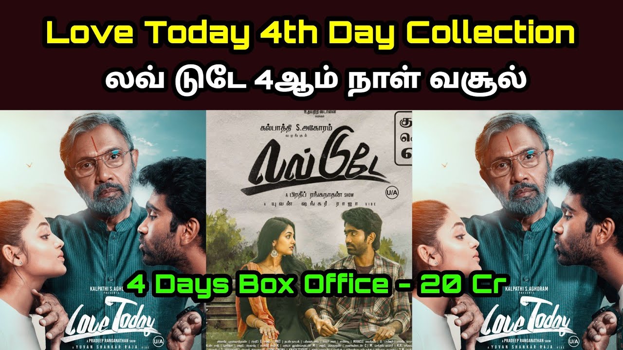 Love Today Movie 4th Day Collection [ Love Today Fourth Day Box office ...