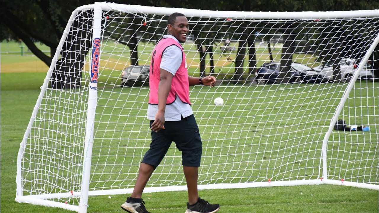 Open Goals proving 'perfect' for free football - YouTube