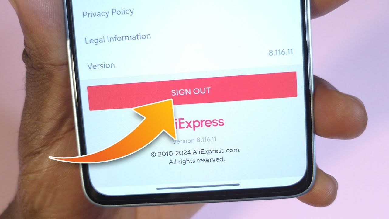 How to Sign Out of the AliExpress App - YouTube