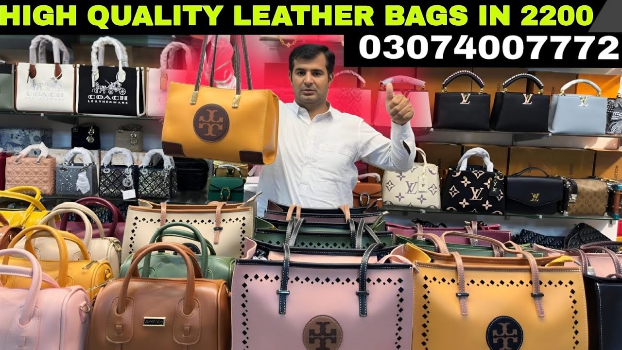 High Quality Leather Bags For 2200 WhatsApp 03074007772#fashion - YouTube