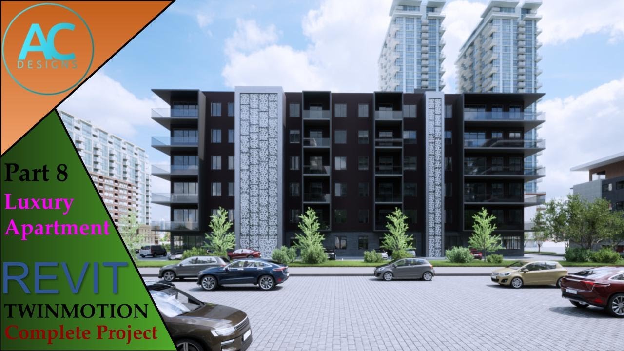 Luxury Apartment | Part 8 | Complete Step By Step Project | Revit and ...