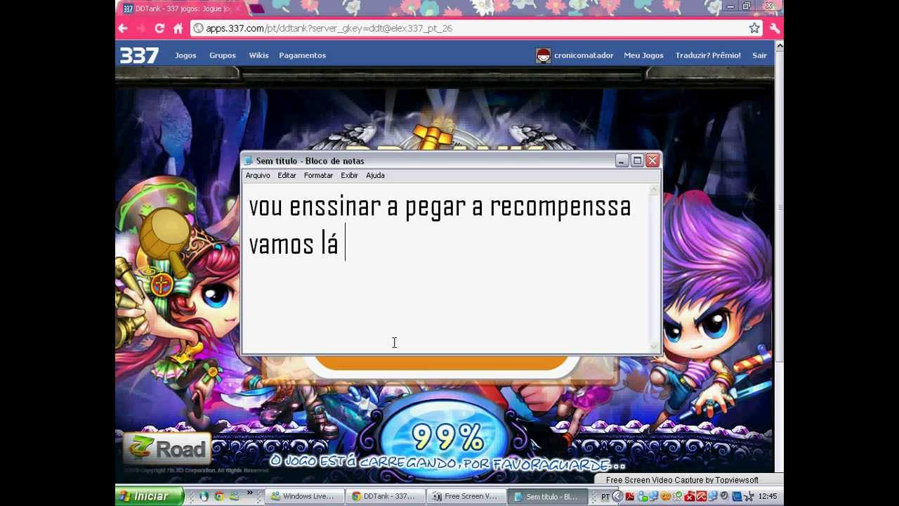 como pegar a recompensa do ddtank do facebook - YouTube