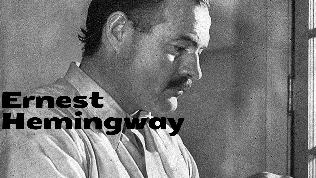 Ernest Hemingway, "The First Draft..." - YouTube