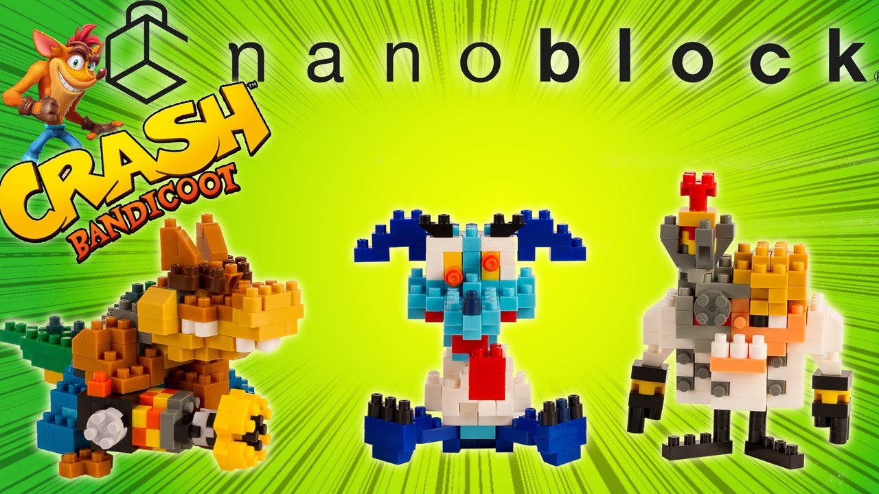 Les méchants de CRASH BANDICOOT en briques NANOBLOCK c'est extra ...