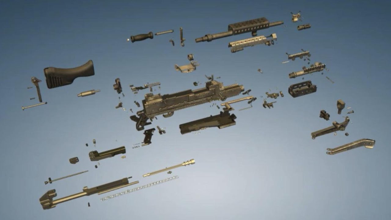 M240B machine gun | assembly and disassembly - YouTube
