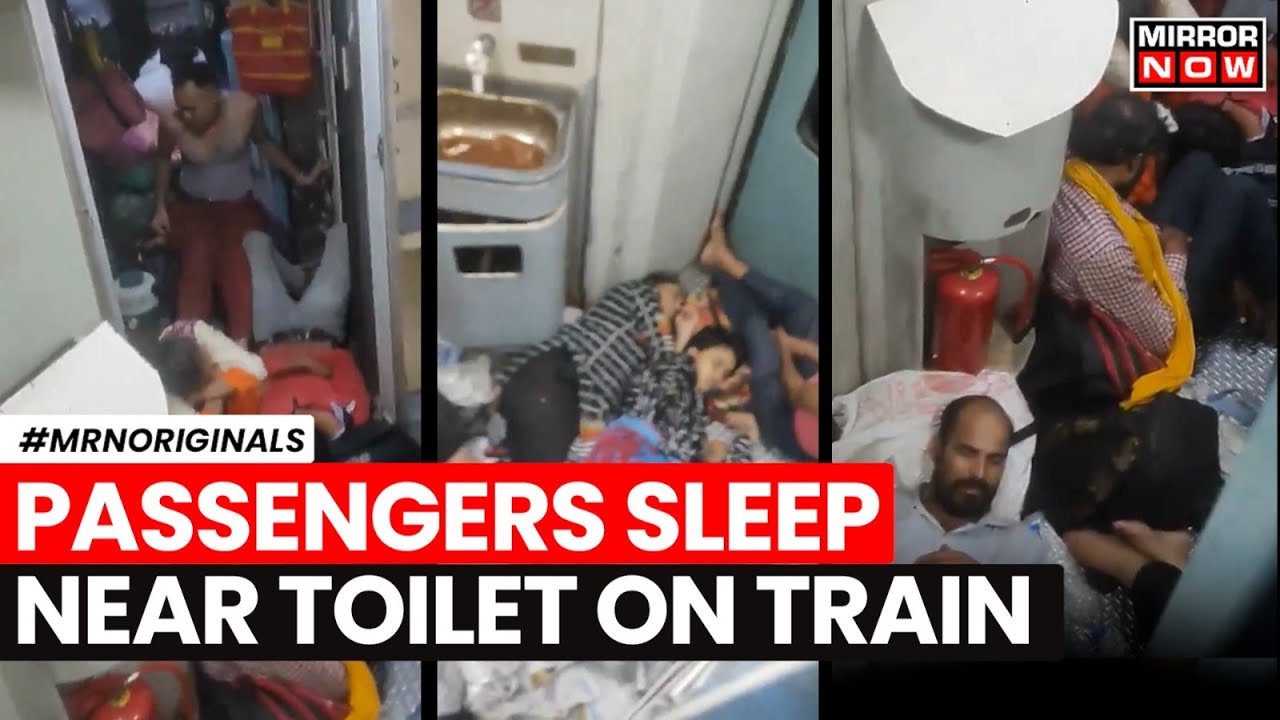 Viral Video | Passengers Sleep Near Toilet In Chhattisgarh Express ...