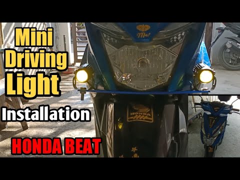 HONDA BEAT MINI DRIVING LIGHT INSTALLATION - YouTube