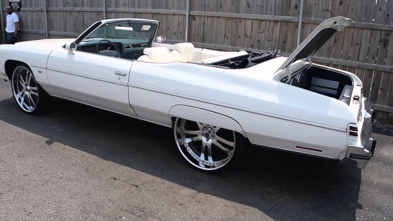 '75 Donk Chevy Vert On 26" Savini Wheels @ 2015 Stunna Jam Car Show ...