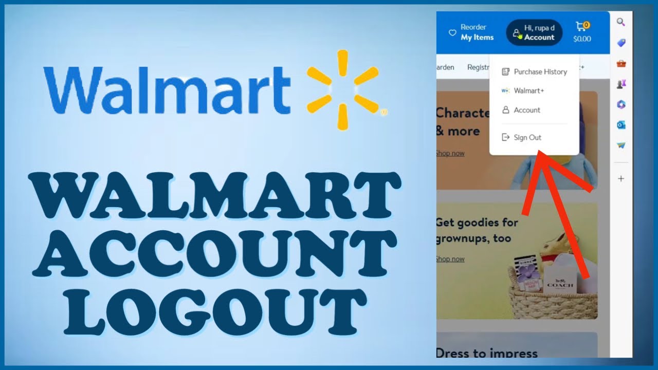 How to Log Out Walmart Account 2024? - YouTube