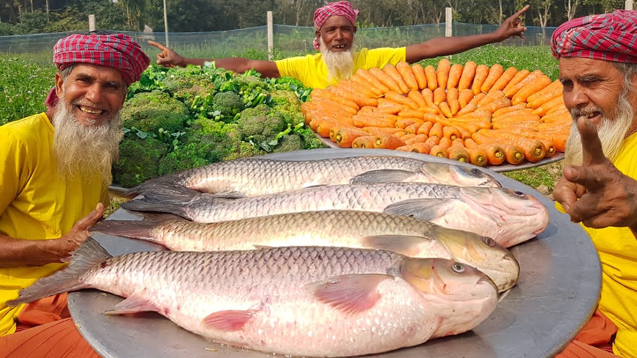 Broccoli & Carrot Mixed Carp Fish Curry Recipe Of Grandpa - Food For ...
