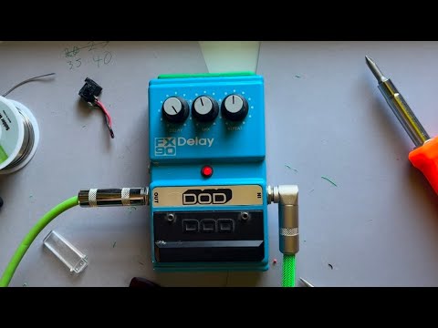 Fixing a junk store DOD FX90 analog delay pedal from the 80s - YouTube