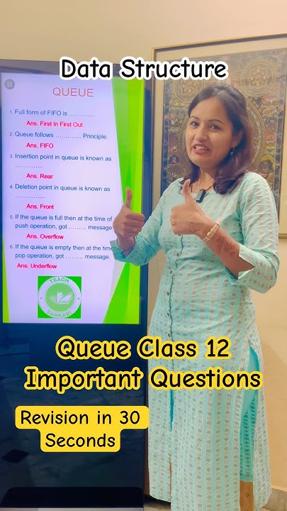 Important Questions of Queue |Class 12 | Data Structure #computerscience #education #shorts ...