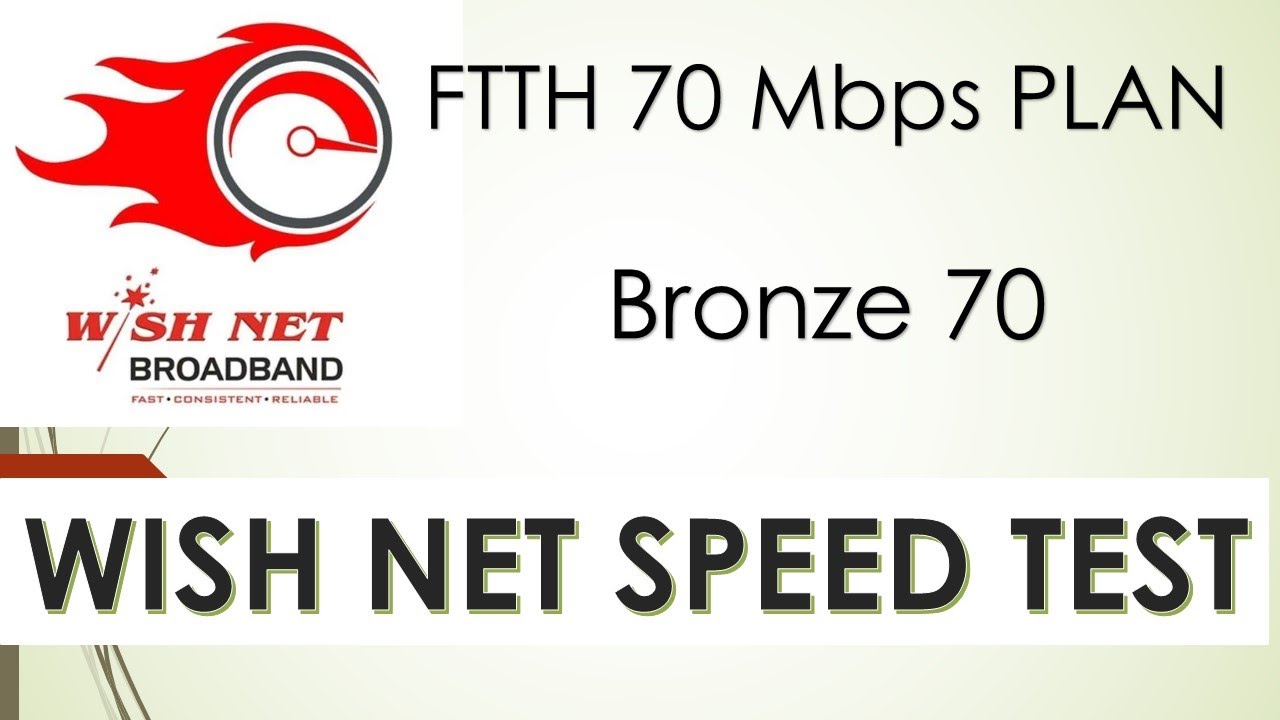 WISH NET BROADBAND | SPEED TEST | FTTH 70 Mbps | Ritam Das - YouTube