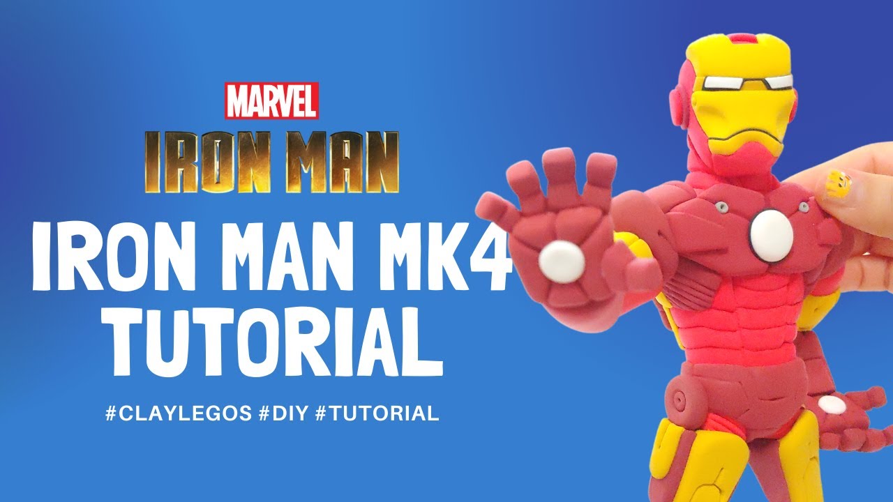 Marvel Heroes Clay Art #1: Iron Man with Simple Clay Shapes ...