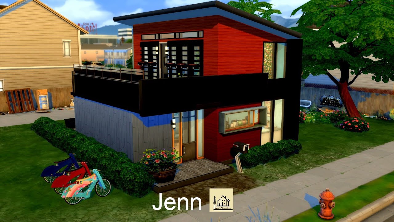 🍃🍃Jenn- Small eco house | Base game, eco lifestyle, spa day and dine ...