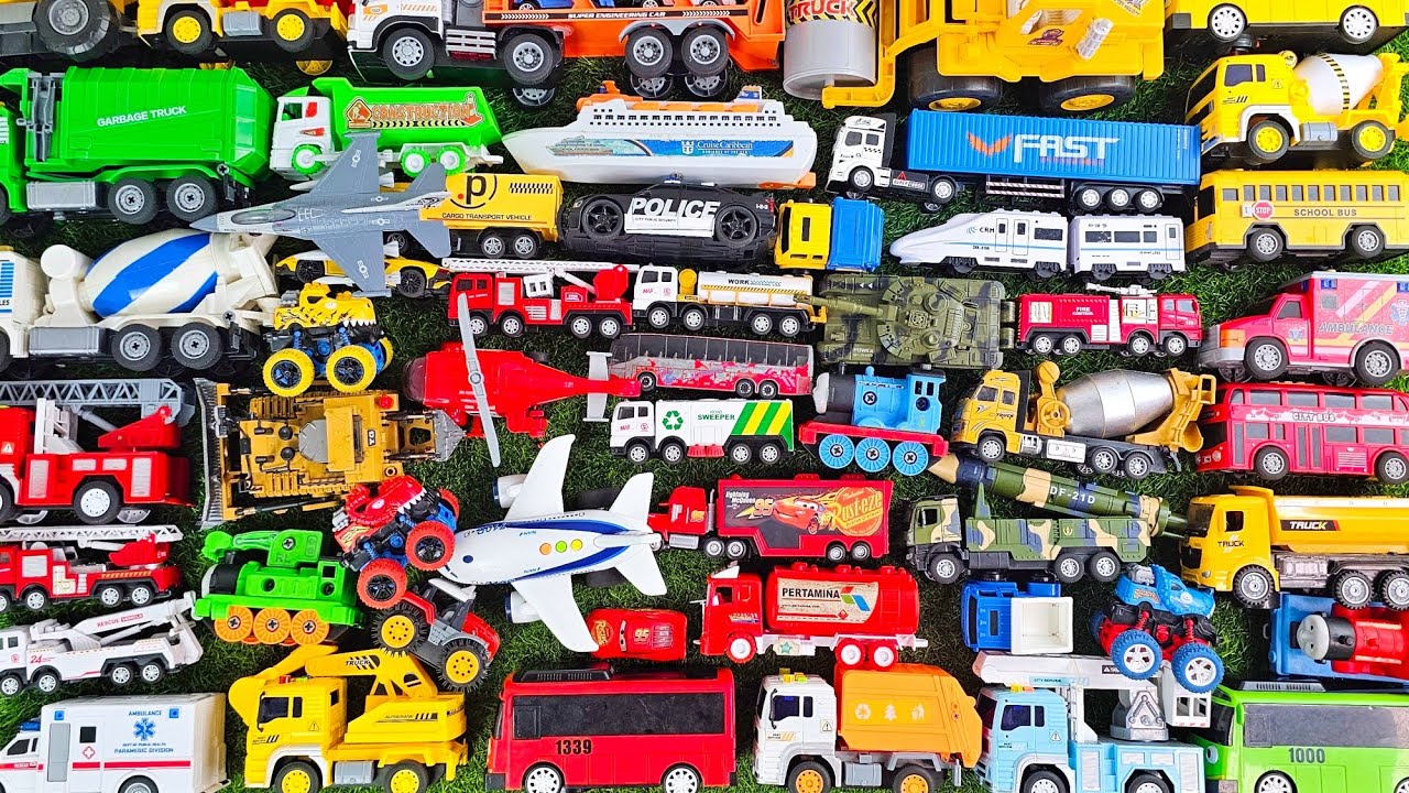 Mobil Mobilan Polisi, Mobil Truk Molen, Ambulance, Truk Excavator ...