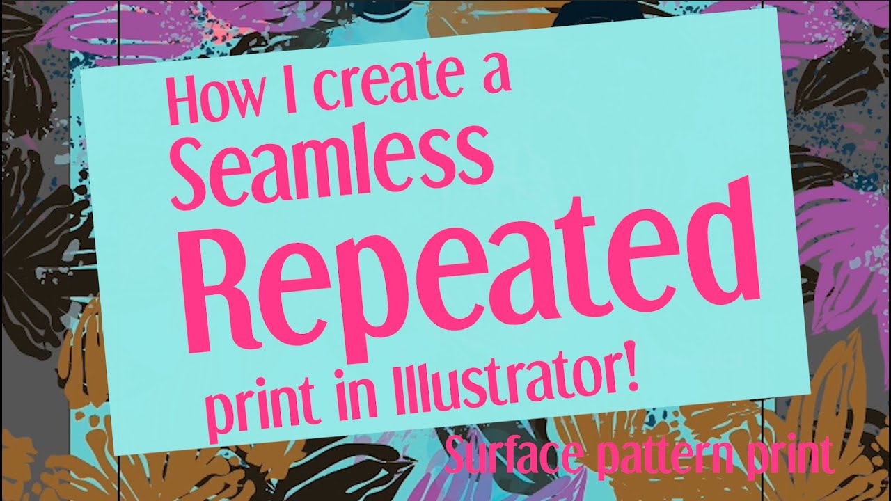 Let's make a repeated print for fabric using Illustrator. This is how I ...