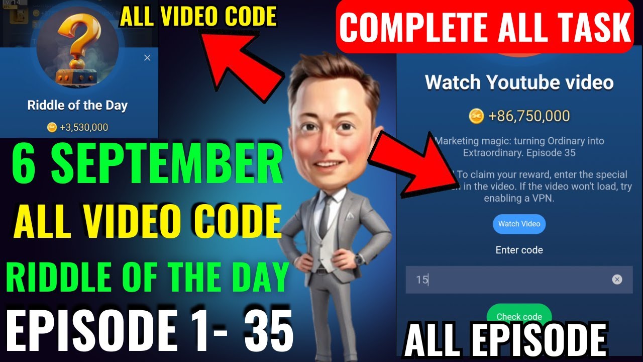 Musk Empire Watch YouTube video code Today | X Empire Watch YouTube ...