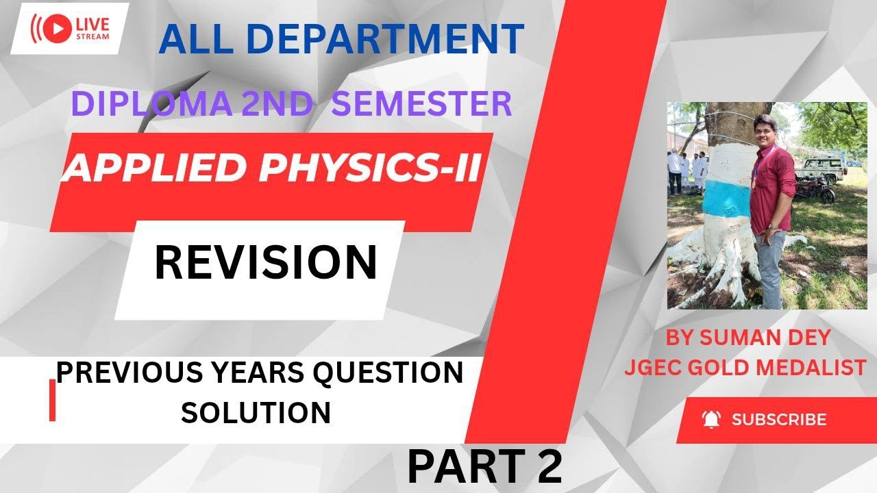 REVISION OF APPLIED PHYSICS-II WITH PREVIOUS YEAR SOLUTION / WBSCTE ...