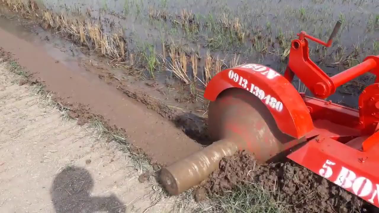 How to Make Bunds in Paddy Fields with a Machine Bund maker, bund ...