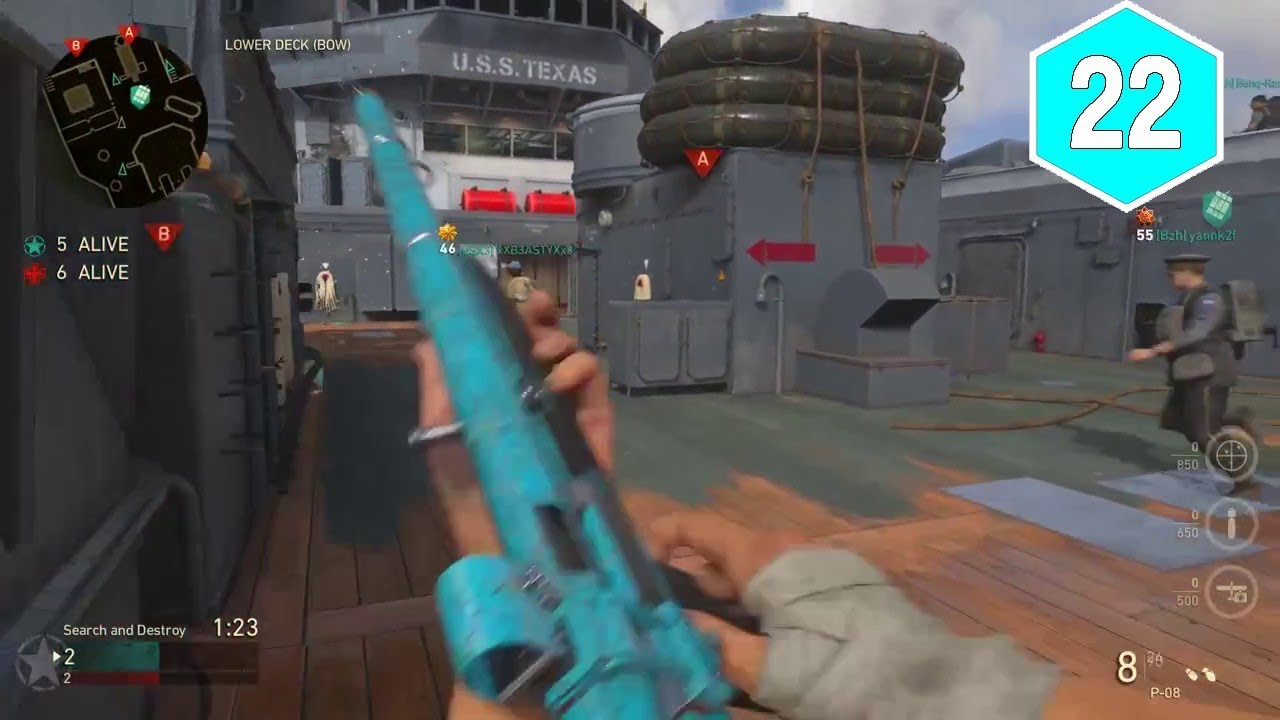 USS Texas Search & Destroy | Call of Duty WWII LIVE #22 (Live ...