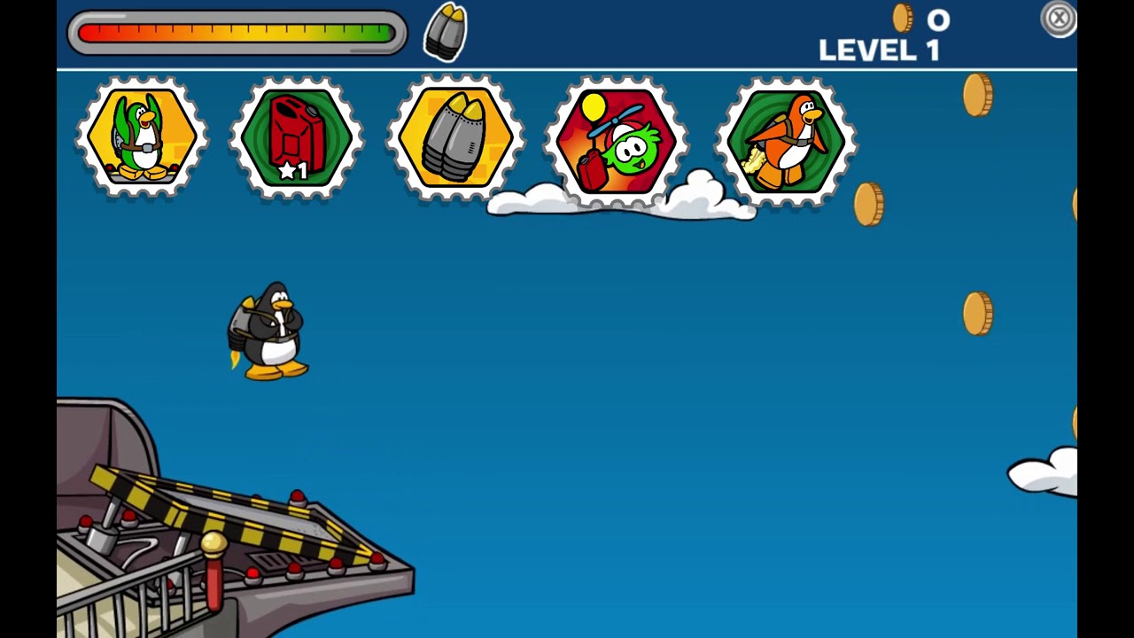 (Club Penguin Online) Jet pack adventure all stamps Walkthrough - YouTube