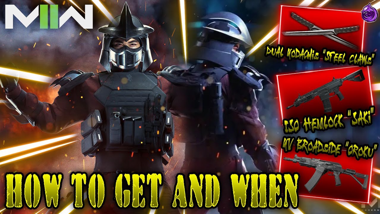 *NEW* Modern Warfare 2 - TMNT SHREDDER BUNDLE Pack Call of Duty | HOW ...