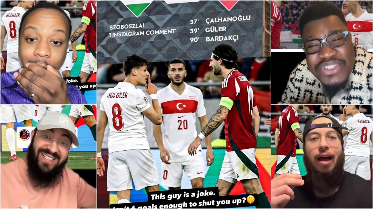 LES RÉACTIONS : ARDA GÜLER VS SZOBSZLAI // RAPHINIA VS ARGENTINE - YouTube