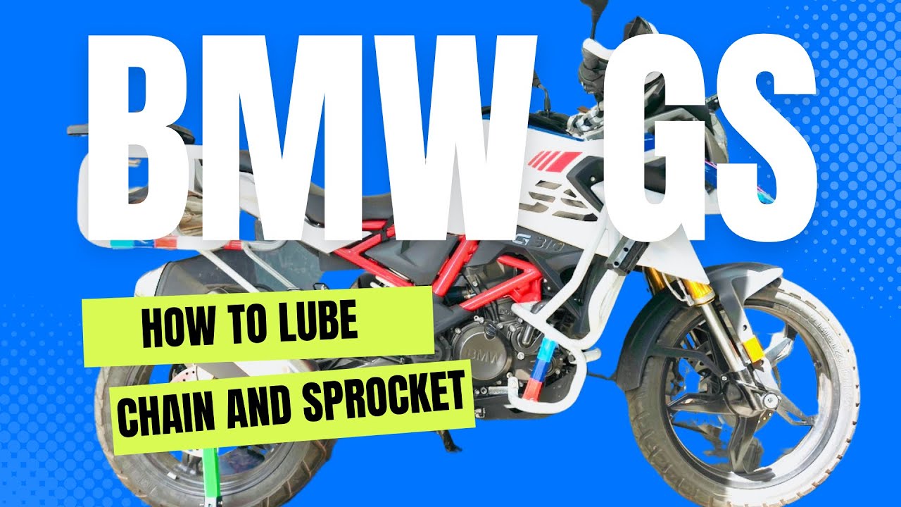 How to Chain lube the BMW G310 GS ??#bmwg310gs #g310gs #bmw # ...