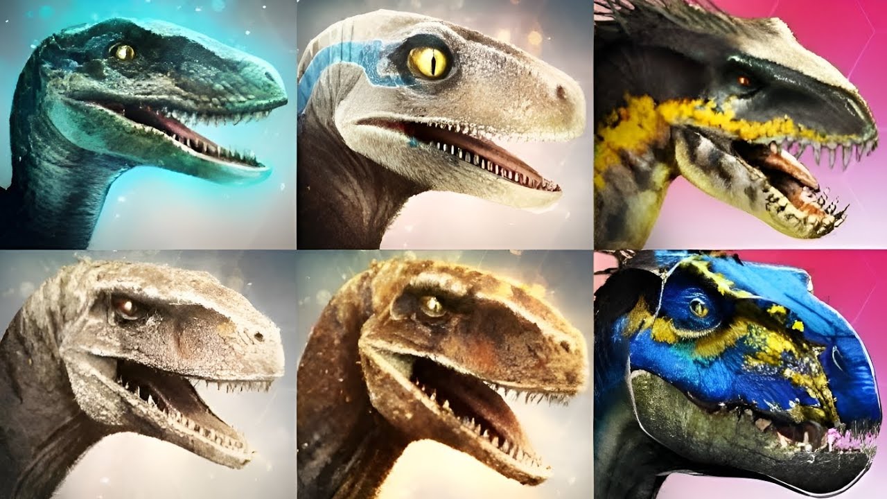 ALL RAPTOR FAMILY TRIBUTE PVP BATTLES BLUE, GHOST, BETA, PANTHERA ...