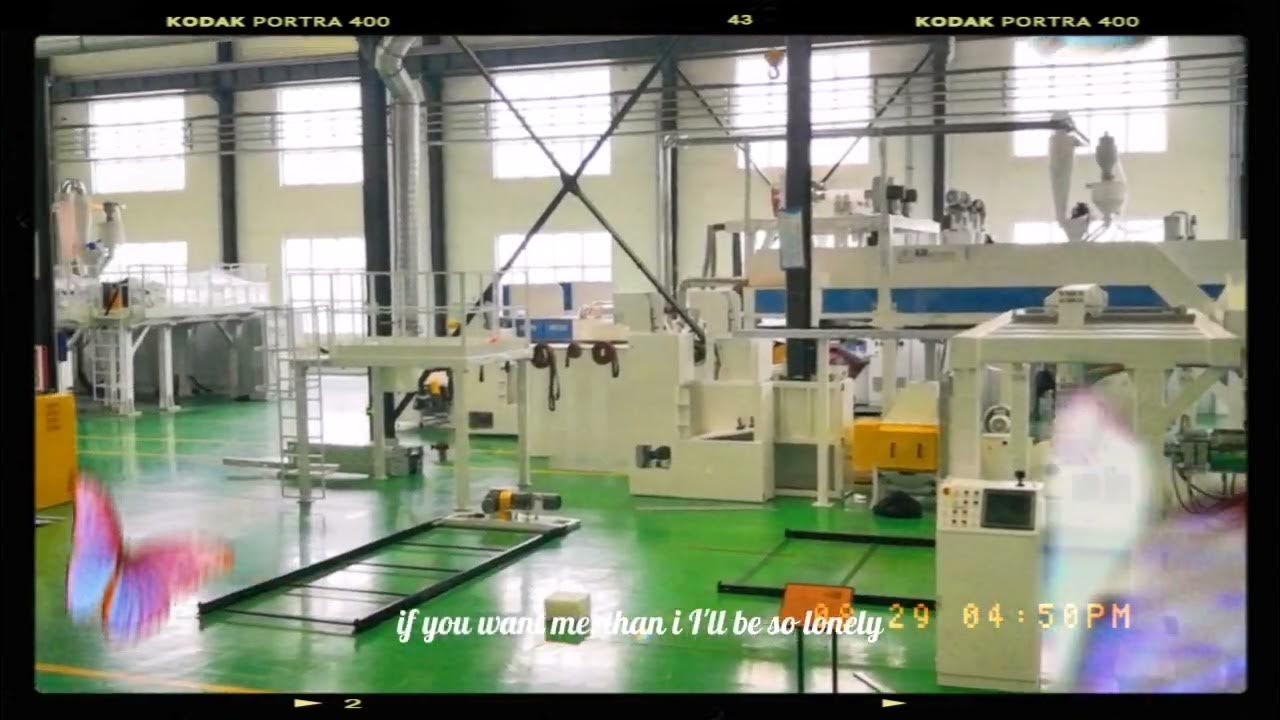 3 sets PVC cling film lines in our D3 workshop - YouTube