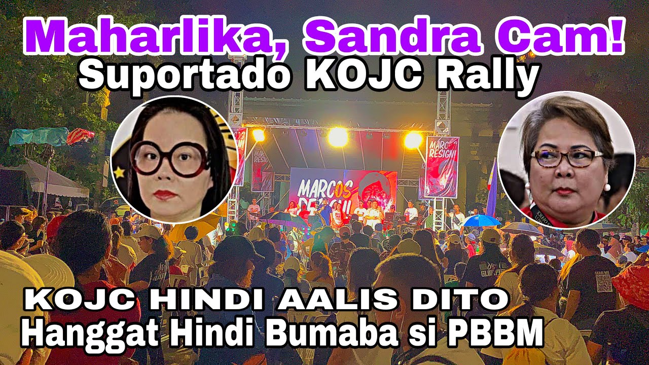 Maharlika, Sandra Cam at iba pa Suportado ang KOJC Rally at Liwasang ...