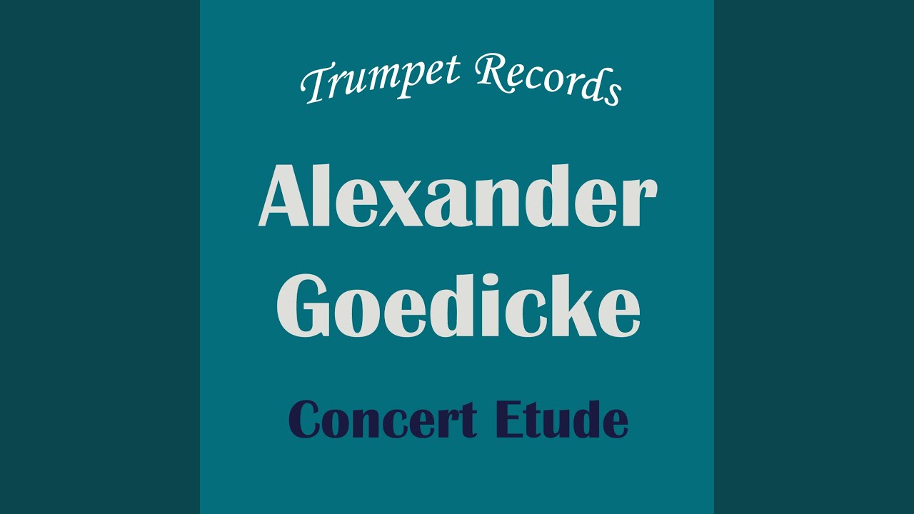 Alexander Goedicke: Concert Etude Op . 49: Accompaniment, Play along ...