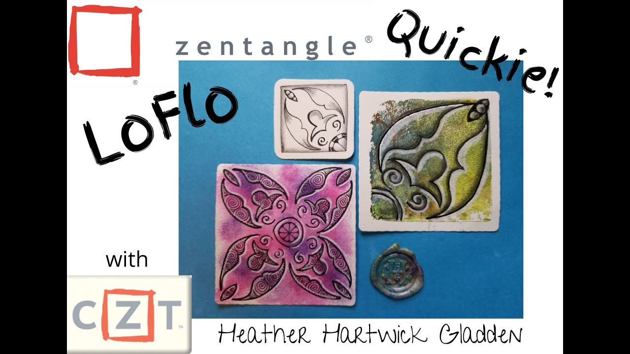 LoFlo | Zentangle® Quickie - YouTube