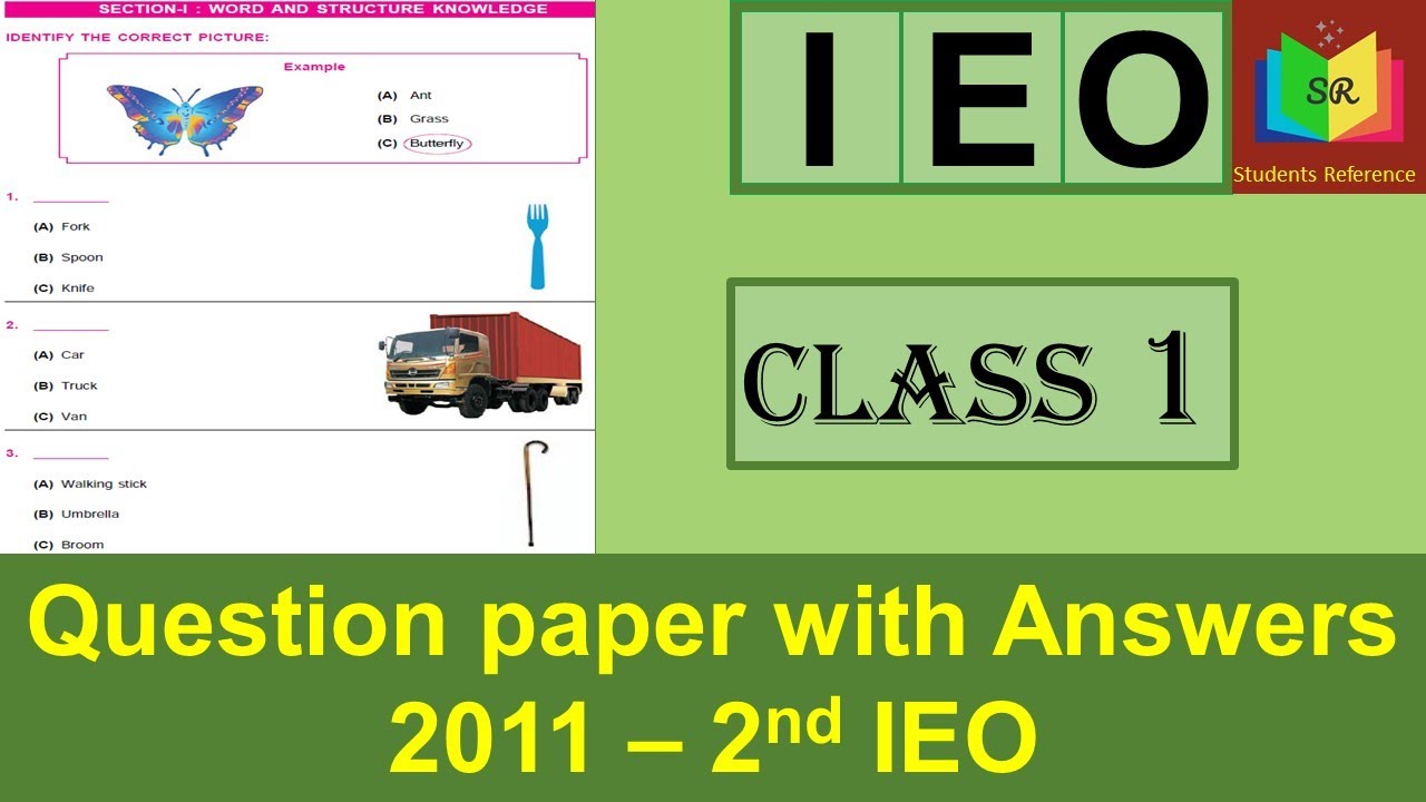 IEO Class 1 question paper 2011 / IEO Class 1 question paper (2011 ...